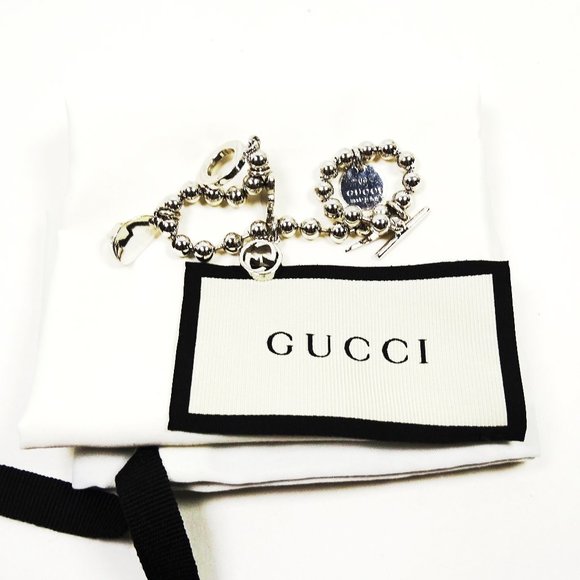 Gucci | Jewelry | Gucci Sterling Silver Boule Five Charms Bracelet | Poshmark